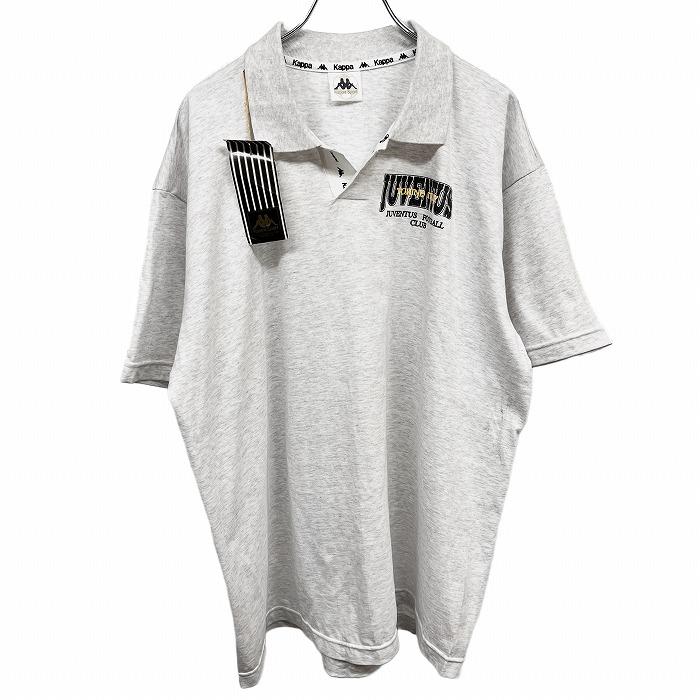 Kappa カッパ 【新品/訳アリ】KAPPA ポロシャツ 開襟 フットボール 英字プリント 半袖 綿100% O XL LL ヘザーホワイト (グレーMIX) メンズ : Undo Rowa ...