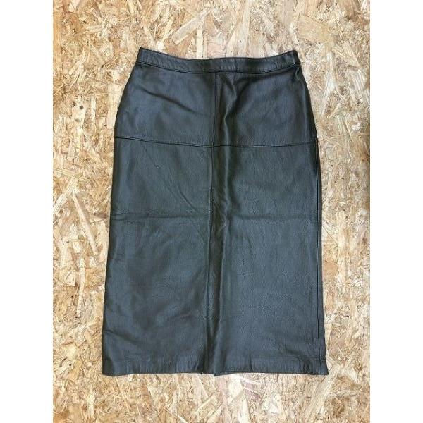 Spick ＆ Span スピックアンドスパン サイズ38 レディース 若干薄手 レザースカート 無地 ミドル丈 裏地アリ 牛革 グリーンカーキ系 : Undo Rowa ヤフー店 - 通販 ...