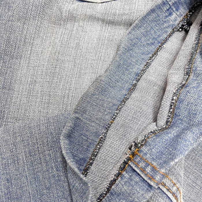 OFUON オフオン デニム フレアパンツ ブーツカット ジーンズ ジーパン USED加工 ジップフライ 綿×ポリウレタン 46 ブルー 青 レディース : Undo Rowa ヤフー店 ...