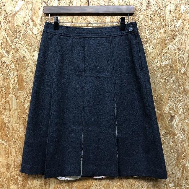 HusHusH ハッシュアッシュ HUSH NO.511-73132 ひざ丈 スカート 裏地付き メルトン バティック柄 サイズ2 ヘザーグレー レディース : Undo Rowa ヤフー店 ...