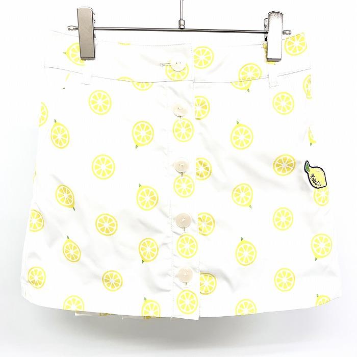 Kolwin ゴルフ スカート メッシュのパンツ裏地 レモン柄 ハート ポリ100% S 7号 ホワイト×イエロー×グリーン×ピンク 黄 レディース : Undo Rowa ヤフー店 - 通販 ...