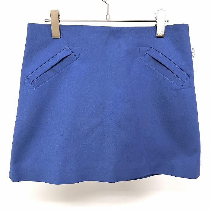 ZARA ザラ ベーシック 【新品】ZARA BASIC 台形 スカート 裏地付き 無地 後ろファスナー 綿×ポリエステル×ポリウレタン L ブルー レディース : Undo Rowa ヤフー ...