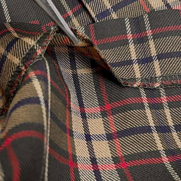 DAKS ダックス イングランド ENGLAND 若干薄手 フレアスカート 裏地付き チェック ロング ニューウール100% 66-92 緑×赤×青 レディース : Undo Rowa ヤフー ...