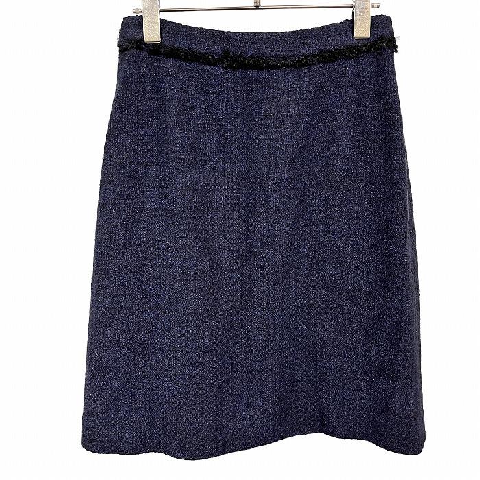 Spick＆Span スピックアンドスパン 【新品】Spick ＆ Span スカート 裏地付き レーヨン×アクリル×ナイロン×綿×キュプラなど 38 ネイビー レディース : Undo ...