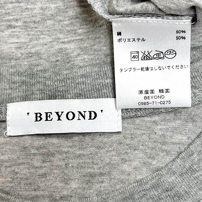 BEYOND ビヨンド Tシャツ 写真 フォト プリント 3人の金髪の女の子 ガール ヤングヒーローズ YONG HEROES 半袖 綿×ポリ 杢グレー レディース : Undo Rowa ...