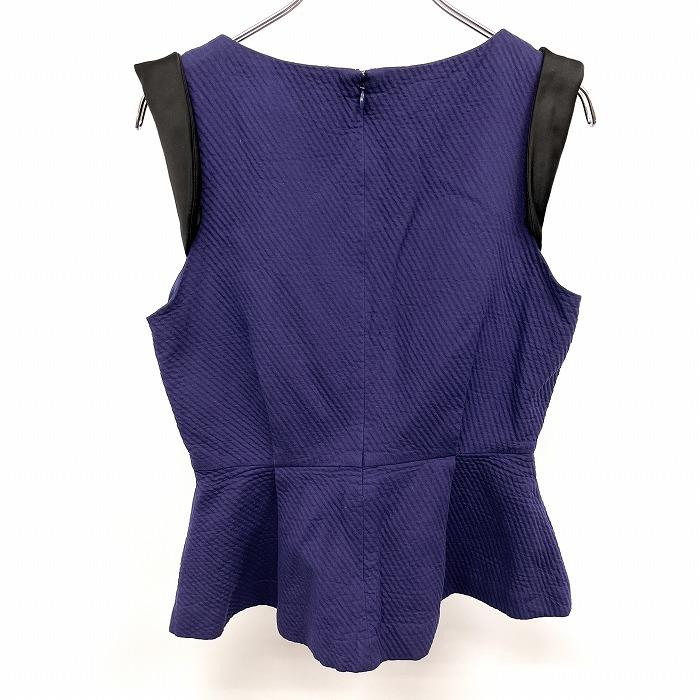 SLY スライ プルオーバー トップス ノースリーブ トップに裏地付き 背中ファスナー 綿100% 1 ネイビー×ブラック 紺 レディース 女性 : Undo Rowa ヤフー店 - 通販 ...