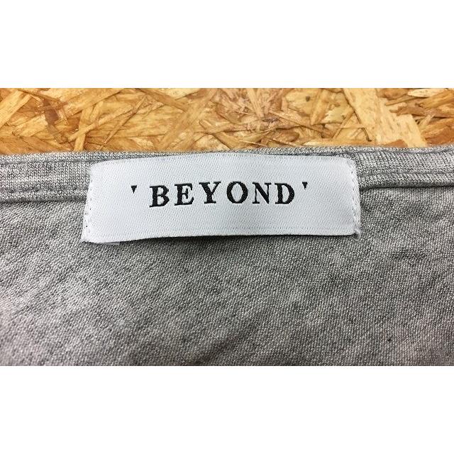 BEYOND ビヨンド - レディース Tシャツ ロング丈 アシンメトリー シームレススリーブ 無地 半袖 レーヨン×ポリウレタン ヘザーグレー : Undo Rowa ヤフー店 - 通販 ...