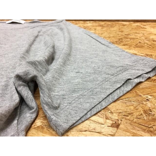 BEYOND ビヨンド - レディース Tシャツ ロング丈 無地 シームレススリーブ アシンメトリー 半袖 レーヨン×ポリウレタン ヘザーグレー :LW00032:Undo Rowa ヤフー店 ...