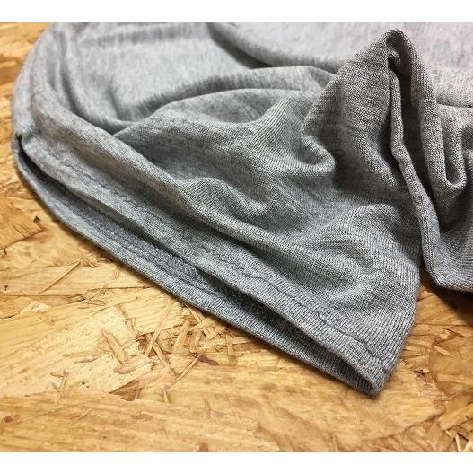 BEYOND ビヨンド - レディース Tシャツ ロング丈 無地 シームレススリーブ アシンメトリー 半袖 レーヨン×ポリウレタン ヘザーグレー :LW00032:Undo Rowa ヤフー店 ...