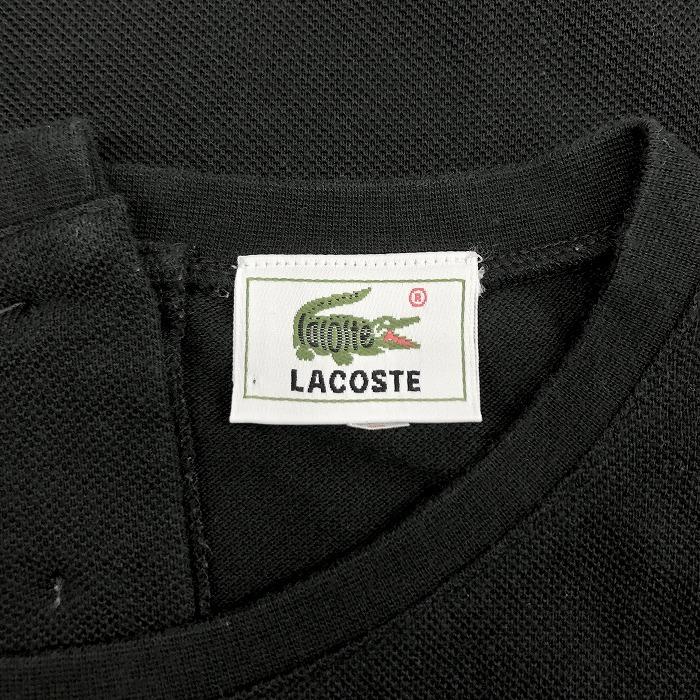 LACOSTE ラコステ ノースリーブ 鹿の子 ワンピース カットソー スリムフィット 丸首 ワニの刺繍 綿100% 42 ブラック 黒 レディース : Undo Rowa ヤフー店 - 通販 ...
