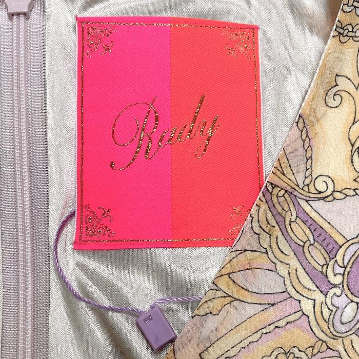 レディ Rady 薄手 シフォンワンピース チュニック ノースリーブの裏地 7分袖 ポリ100% ピンク×パープル×イエロー ピンク レディース :LW00524:Undo Rowa ヤフー店 ...