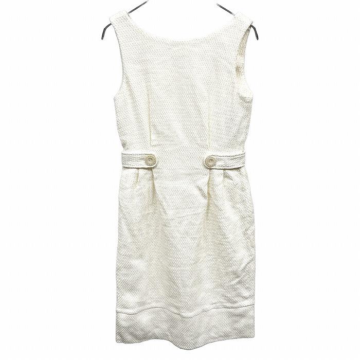 プリマアトリーチェ ノースリーブワンピース 無地 綿×レーヨン×麻×ポリウレタン(裏地:キュプラ100%) 38 オフホワイト レディース : Undo Rowa ヤフー店 - 通販 ...