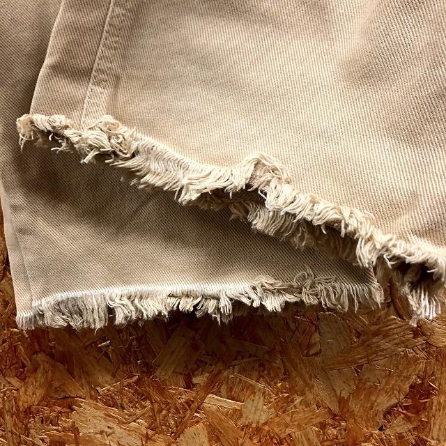 ZARA BASIC DENIM ザラ サイズ08 レディース カラーデニム パンツ カットオフ 無地 テーパード ジップフライ ペールオレンジ・ベージュ系 : Undo Rowa ヤフー店 ...