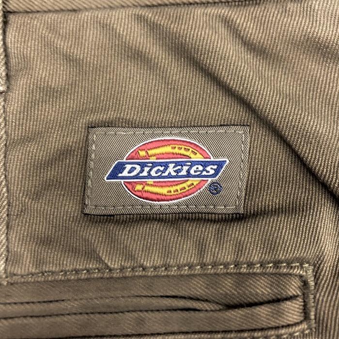 Dickies（ディッキーズ） 31 メンズ 男性 チノパン ワークパンツ 若干テーパード ジップフライ ロゴワッペン ロング 綿100% ブラウン系 茶系 : Undo Rowa ヤフー店 ...