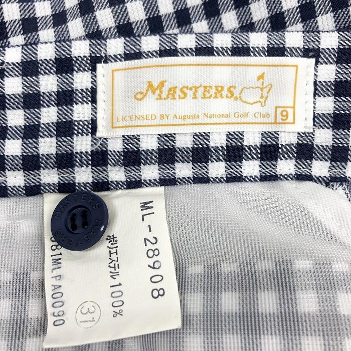 マスターズ MASTERS 若干薄手 ゴルフ パンツ メッシュポケット テーパード チェック ジップフライ ロング ポリ100% 9 M 紺 レディース 女性 : Undo Rowa ヤフー店 ...