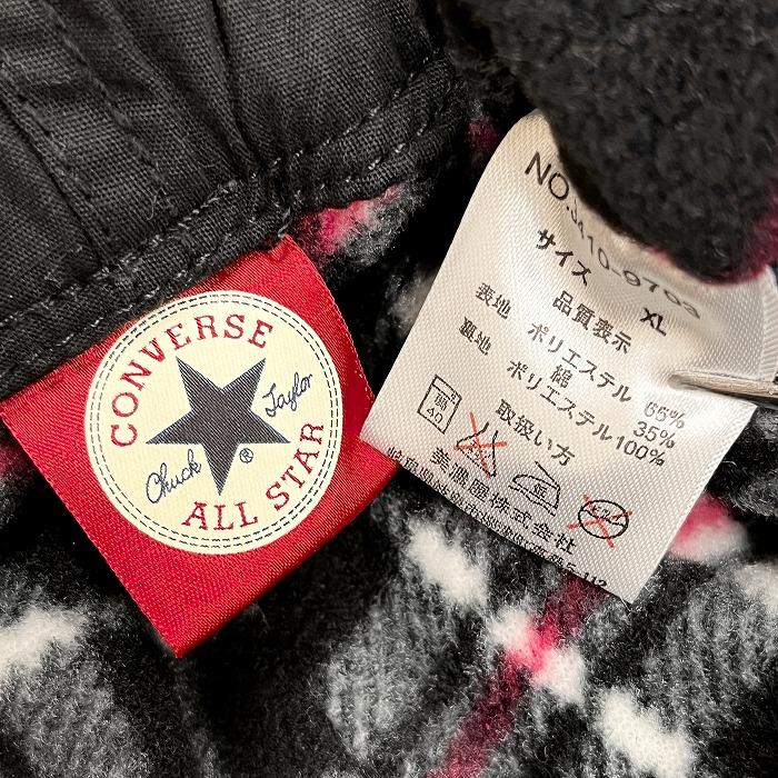 CONVERSE コンバース XL メンズ カーゴパンツ チェック柄のフリース裏地 テーパード ウエストにゴムとベルト ジップフライ ポリ×綿 黒 : Undo Rowa ヤフー店 - 通販 ...