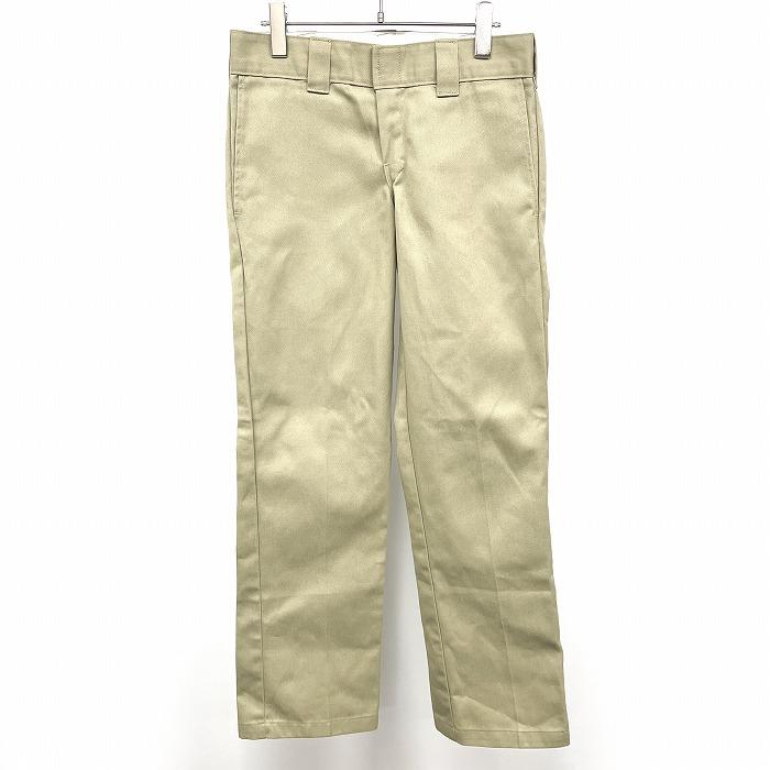 Dickies ディッキーズ チノパンツ ワークパンツ ストレート 『Slim Straight』 ロング ポリ×綿 28 ベージュグリーン系 緑系 レディース : Undo Rowa ヤフー ...