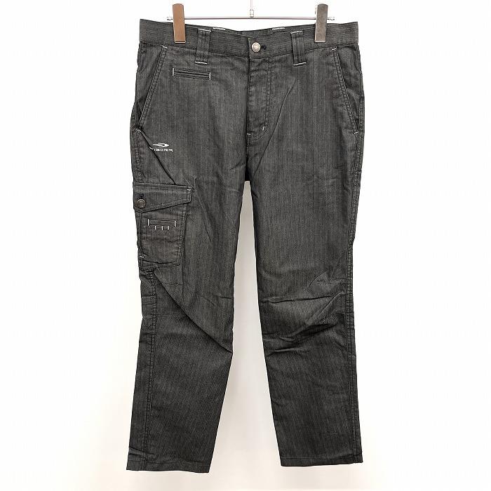 TIGORA（ティゴラ） ゴルフ パンツ ヘリンボーン 若干テーパード ロゴ刺繍 Dリング付き ジップフライ ロング 綿×ポリ 79 ヘザーグレー メンズ : Undo Rowa ヤフー店 ...