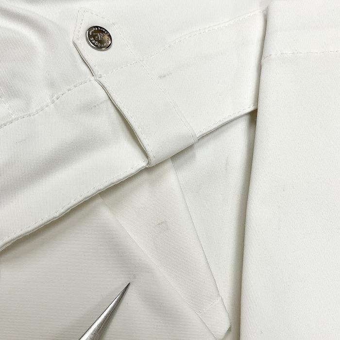 クレージュ courreges ゴルフ フレアパンツ ジップフライ ポリエステル×綿×ポリウレタン 9 (38) オフホワイト×ピンク 白系 レディース :PL04941:Undo Rowa ...