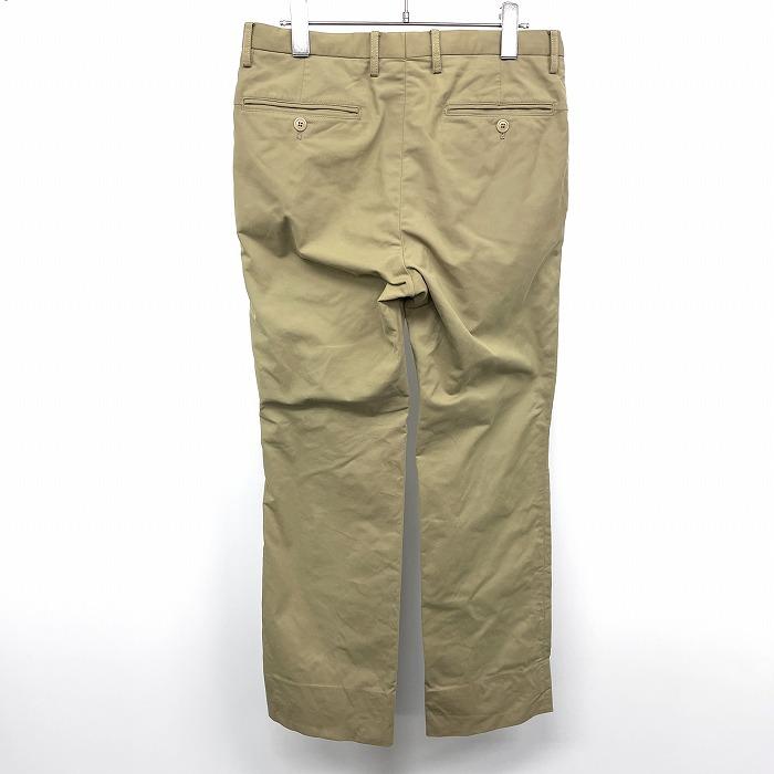TRANS CONTINENTS トランスコンチネンツ M メンズ パンツ ストレート 無地 ジップフライ 綿×ナイロン×ポリウレタン ベージュカーキ系 :PL04962:Undo Rowa ...