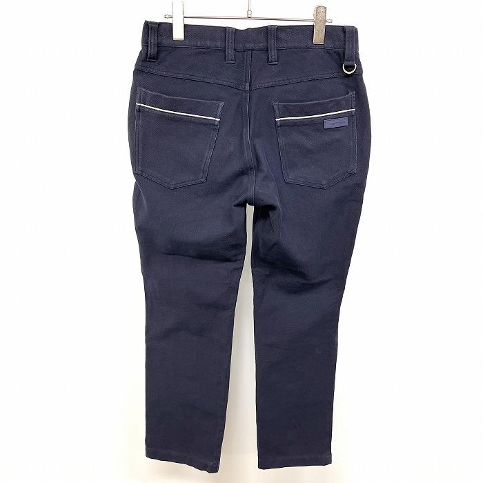 TIGORA（ティゴラ） ゴルフ パンツ 微起毛 僅かにテーパード ストレッチ Dリング付き ロゴパッチ 綿×ポリウレタン 79 ネイビー 紺 メンズ : Undo Rowa ヤフー店 ...