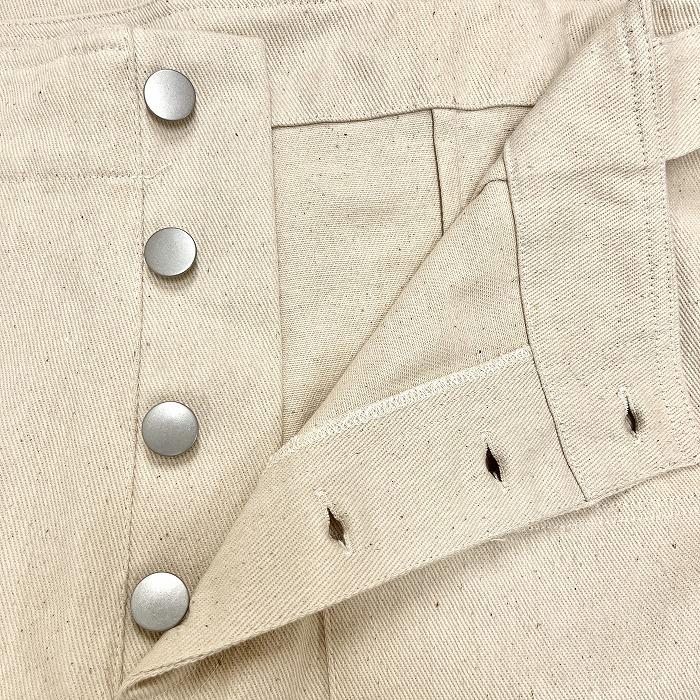 PairPair（ペアペア） 肩紐ワイドパンツ サロペット パンツ ハイウエスト無地 フロントボタン 綿100% L ナチュラルベージュ レディース : Undo Rowa ヤフー店 - 通販 ...