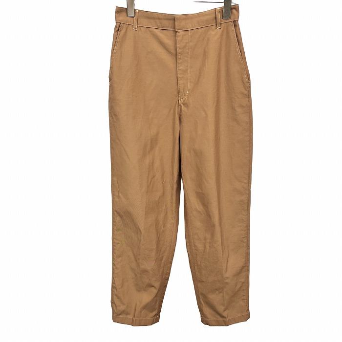 ROPE' ロペ テーパード パンツ 無地 ジップフライ トップボタンがホック 股上が少し長め 日本製 ポリ×綿 38 ブラウン 茶 レディース : Undo Rowa ヤフー店 - 通販 ...