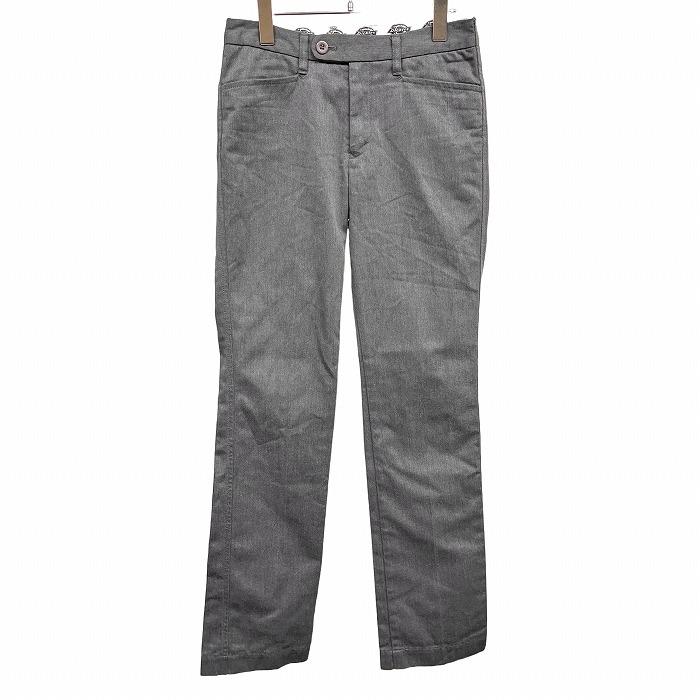 Dickies チノパンツ 股上浅め ストレート 後ろポケットがジップポケット ポリ×綿 ウエスト71(28) 杢グレー レディース(メンズ？) : Undo Rowa ヤフー店 - 通販 ...