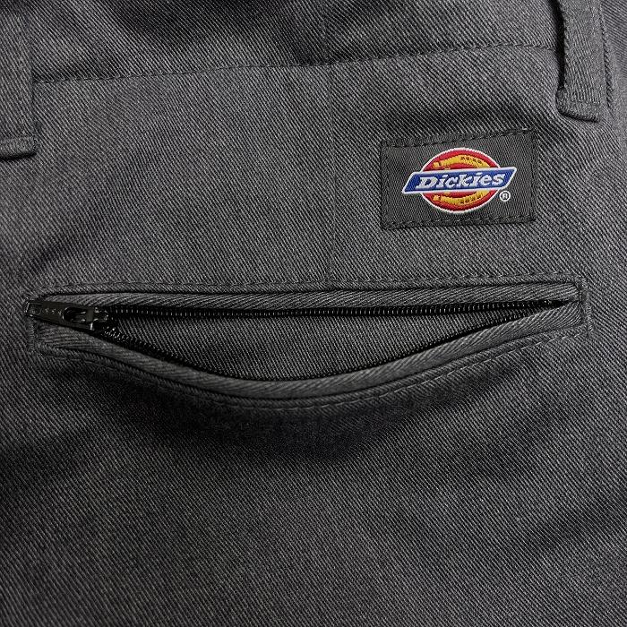 Dickies チノパンツ 股上浅め ストレート 後ろポケットがジップポケット ポリ×綿 ウエスト71(28) 杢グレー レディース(メンズ？) : Undo Rowa ヤフー店 - 通販 ...