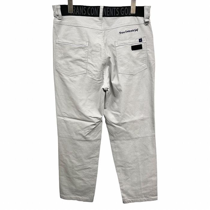 トランスコンチネンツ ゴルフ パンツ テーパード ウエストゴム ロゴ 綿×ポリエステル×ポリウレタン 82 グレー グレー×白×黒 メンズ : Undo Rowa ヤフー店 - 通販 ...
