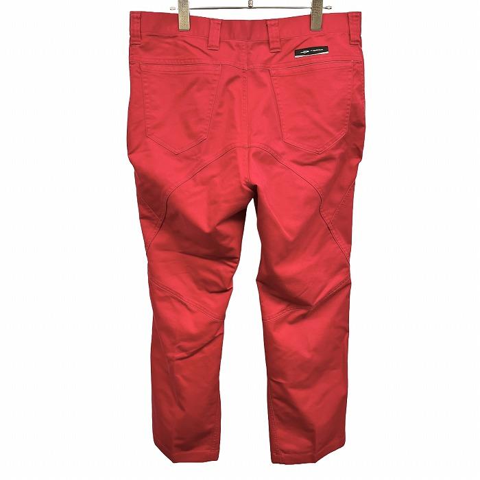 TIGORA ティゴラ ゴルフ チノパンツ ロゴ刺繍 ストレート ジップフライ ウエストの内側に滑り止め 綿×ポリ ウエスト92cm レッド 赤 メンズ : Undo Rowa ヤフー店 ...