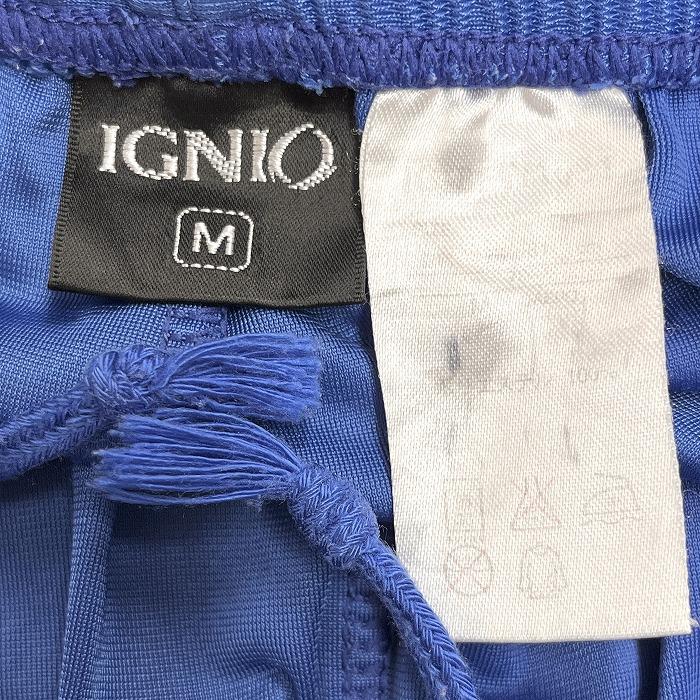 IGNIO イグニオ 薄手 スポーツショーツ ショートパンツ ハーフパンツ ウエストにゴムと紐 ロゴプリント ポリ100% M ブルー 青 メンズ : Undo Rowa ヤフー店 - 通販 ...