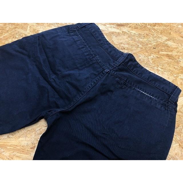 SIMPLICITE PLUS シンプリシテェプリュス サイズ44 メンズ ショートパンツ 一部ストライプ柄 チノパンツ ショーツ 綿100% ネイビー 紺 :PS01215:Undo ...