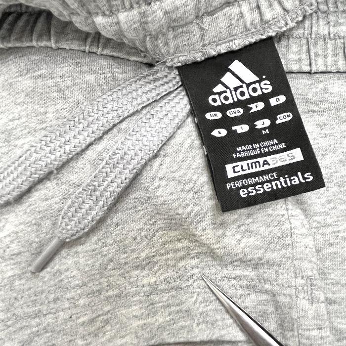 adidas - M メンズ 薄手 カットソーショーツ ショートパンツ ハーフパンツ ウエストにゴムと紐 綿×ポリ ヘザーグレー×ブラック 杢グレー : Undo Rowa ヤフー店 - 通販 ...