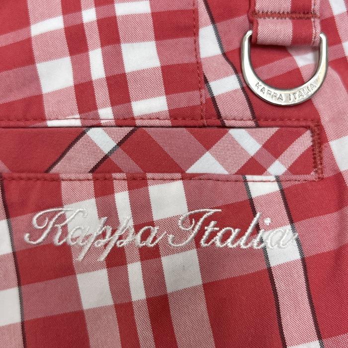 Kappa カッパ KAPPA テーパードショーツ ショートパンツ ハーフパンツ チェック 綿×ポリ 79 ピンクレッド系 赤系×白 レディース(メンズ？) : Undo Rowa ヤフー店 ...