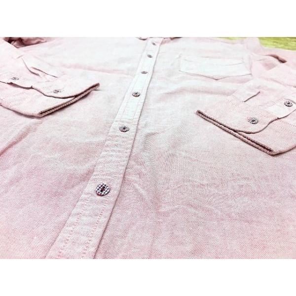 Simplicite SIMPLICITE PLUS シンプリシテェプリュス サイズ40 メンズ オックスフォードシャツ チェック柄のくるみボタン ボタンダウン 長袖 ピンク系 : Undo ...