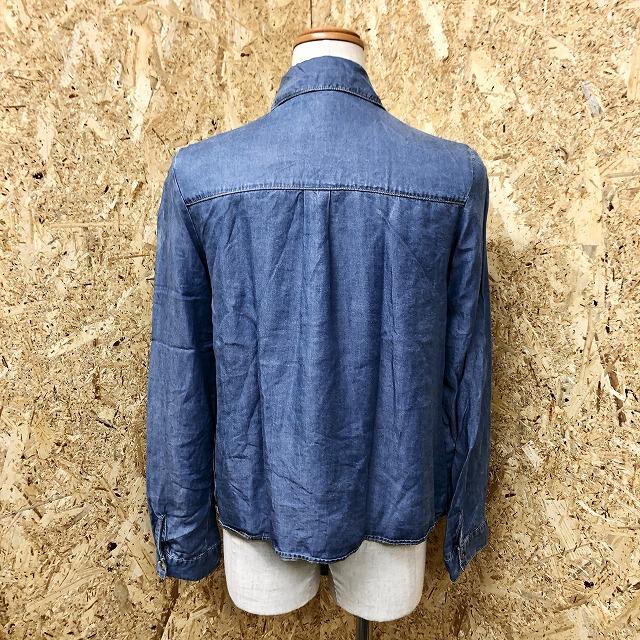 INGNI イング M レディース ロングフロントシャツ ロールアップ袖 両胸ポケット 長袖 無地 レギュラーカラー レーヨン100% 青 ブルー :SL03499:Undo Rowa ヤフー ...