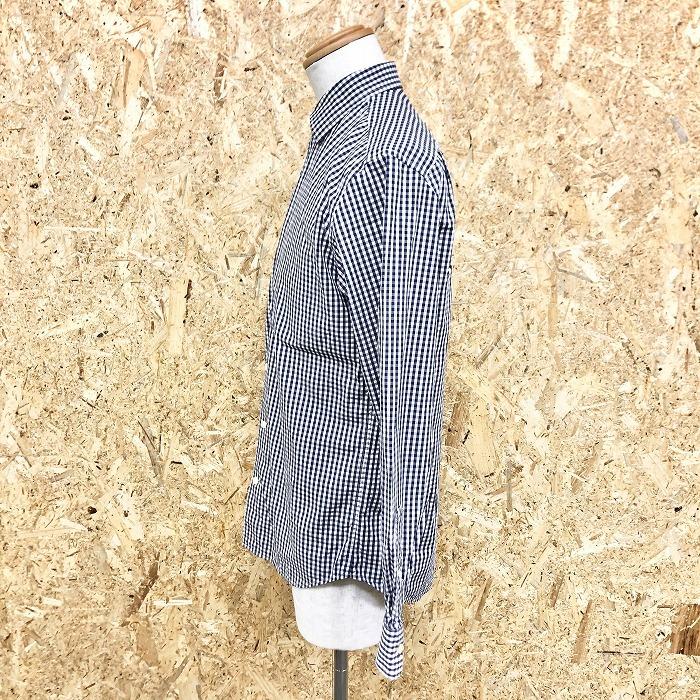 GAP ギャップ シャツ ギンガムチェック ポケット無し 少しストレッチ 長袖 綿×ポリエステル XS ネイビー×ホワイト 紺×白 メンズ : Undo Rowa ヤフー店 - 通販 ...