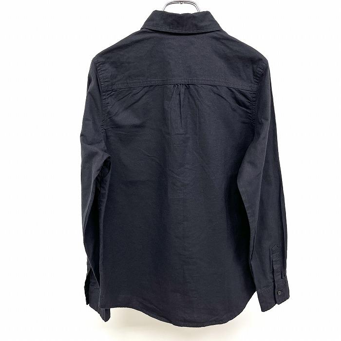 グローバルワーク 【新品】GLOBAL WORK 微起毛シャツ 無地 肩にギャザー 長袖 胸ポケット 綿100% L ダークネイビー 濃紺 レディース 女性 :SL05397:Undo ...