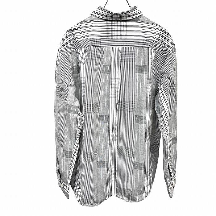 エディーバウアー Eddie Bauer プルオーバーシャツ チェック 胸ポケット 長袖 レギュラーカラー 綿100% M グレー グレー×白 メンズ :SL05768:Undo Rowa ...