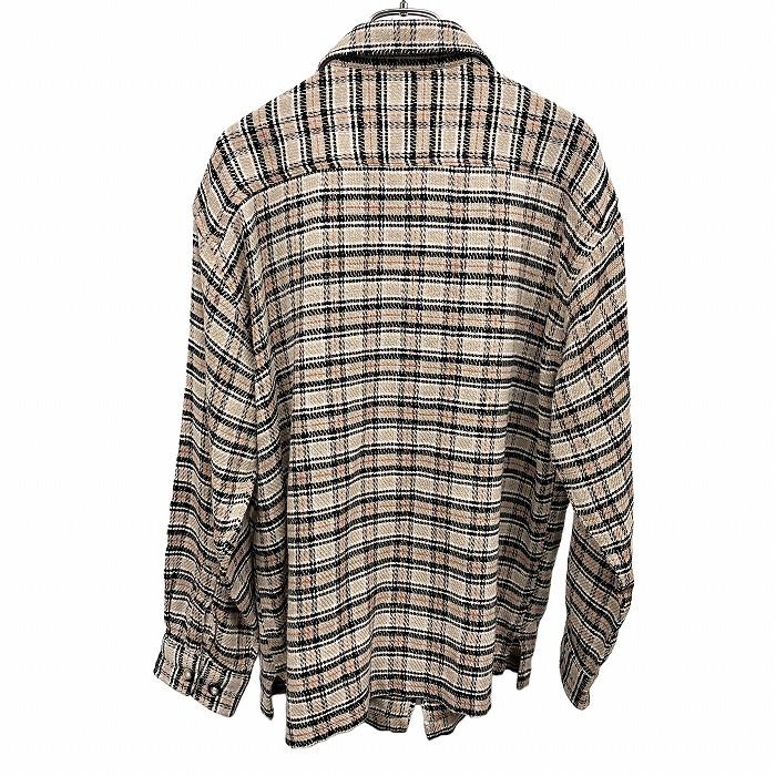 CONVERSE コンバース ジップアップシャツ チェック ビエラ起毛 長袖 アクリル100% M ベージュ ベージュ×黒×オレンジ×白系 メンズ : Undo Rowa ヤフー店 - 通販 ...