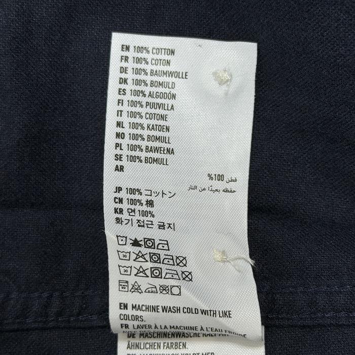 American Eagle（アメリカンイーグル） 微起毛 ボタンダウンシャツ 無地 『SLIM FIT』 鳥の刺繍 長袖 胸ポケット 綿100% L ネイビー 紺 メンズ : Undo ...