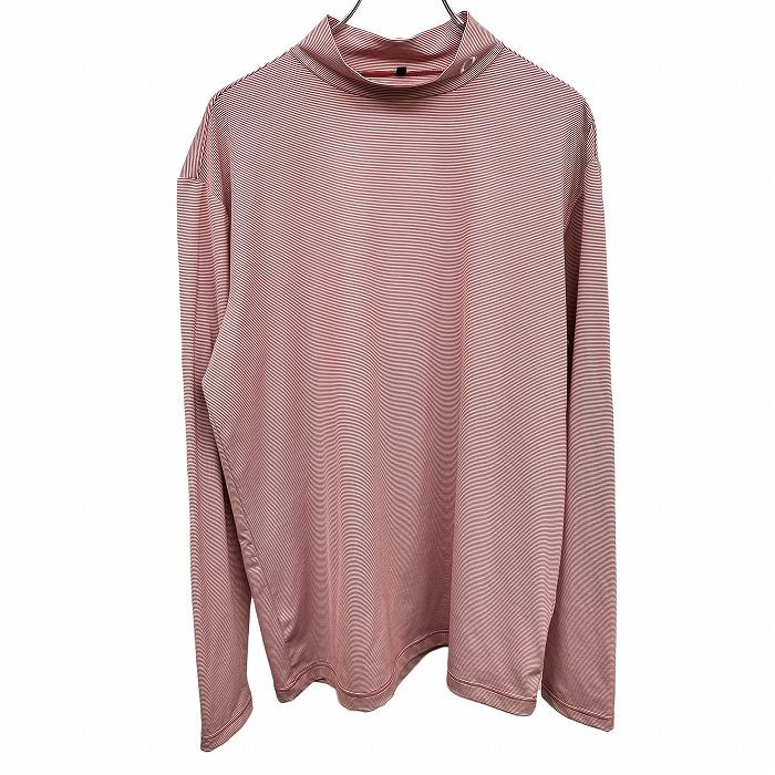 IGNIO イグニオ ゴルフ Tシャツ モックネック マイクロボーダー ストレッチ 長袖 ポリエステル×ポリウレタン L レッド 赤×白 メンズ : Undo Rowa ヤフー店 - 通販 ...