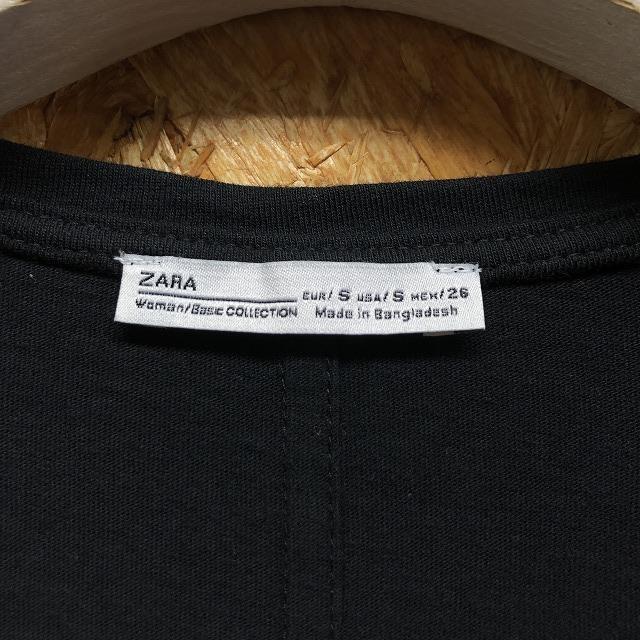 ZARA ザラ 薄手 Tシャツ Vネック ロングテール 無地 ボックスカット ショートスリーブ 半袖 S ブラック 黒 レディース : Undo Rowa ヤフー店 - 通販 - Yahoo ...