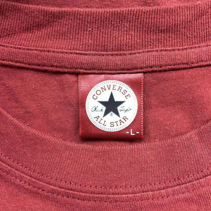 CONVERSE（コンバース） converse Tシャツ カットソー ロゴプリント 英字 丸首 クルーネック 半袖 綿100% コットン L テラコッタ 赤茶系 メンズ 男性 : Undo ...