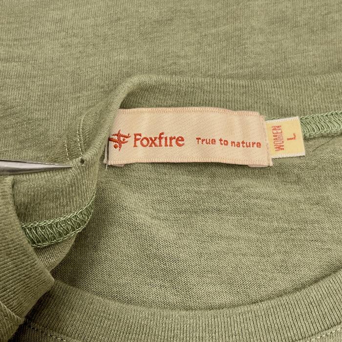 Foxfire フォックスファイヤー L レディース Tシャツ アウトドア プリント ギター キャンピングカー 半袖 日本製 ポリ100% ヘザーグリーン :TS04724:Undo Rowa ...