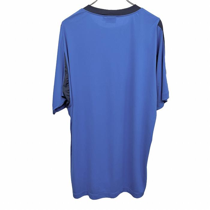 PUMA プーマ 薄手 Tシャツ ロゴプリント 半袖 スポーツ プルオーバー カットソー ポリ100% 3L XXL XO ブルー 青×紺×ゴールド メンズ : Undo Rowa ヤフー店 ...