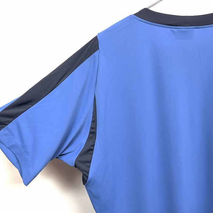 PUMA プーマ 薄手 Tシャツ ロゴプリント 半袖 スポーツ プルオーバー カットソー ポリ100% 3L XXL XO ブルー 青×紺×ゴールド メンズ : Undo Rowa ヤフー店 ...