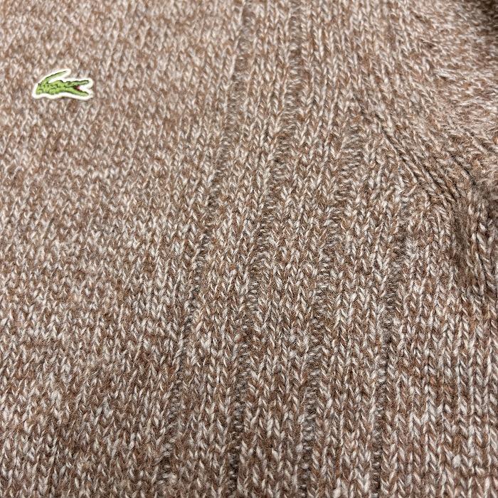 LACOSTE ラコステ ニット カーディガン ジップアップ ハイネック 長袖 ワニの刺繍 セーター ウール×ナイロン 4 杢ブラウン 杢茶 メンズ : Undo Rowa ヤフー店 - 通販 ...