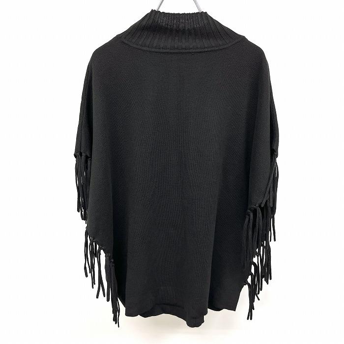 【新品】TRAFFIC BASIC STYLE プルオーバー モックネック サイドフリンジ キモノスリーブ ニット セーター 半袖 無地 38 黒 レディース : Undo Rowa ヤフー店 ...